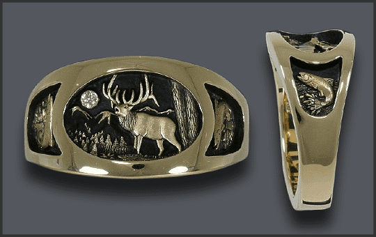 Gallery Of Rings | Frank McCubbins Wildlife Jewelry